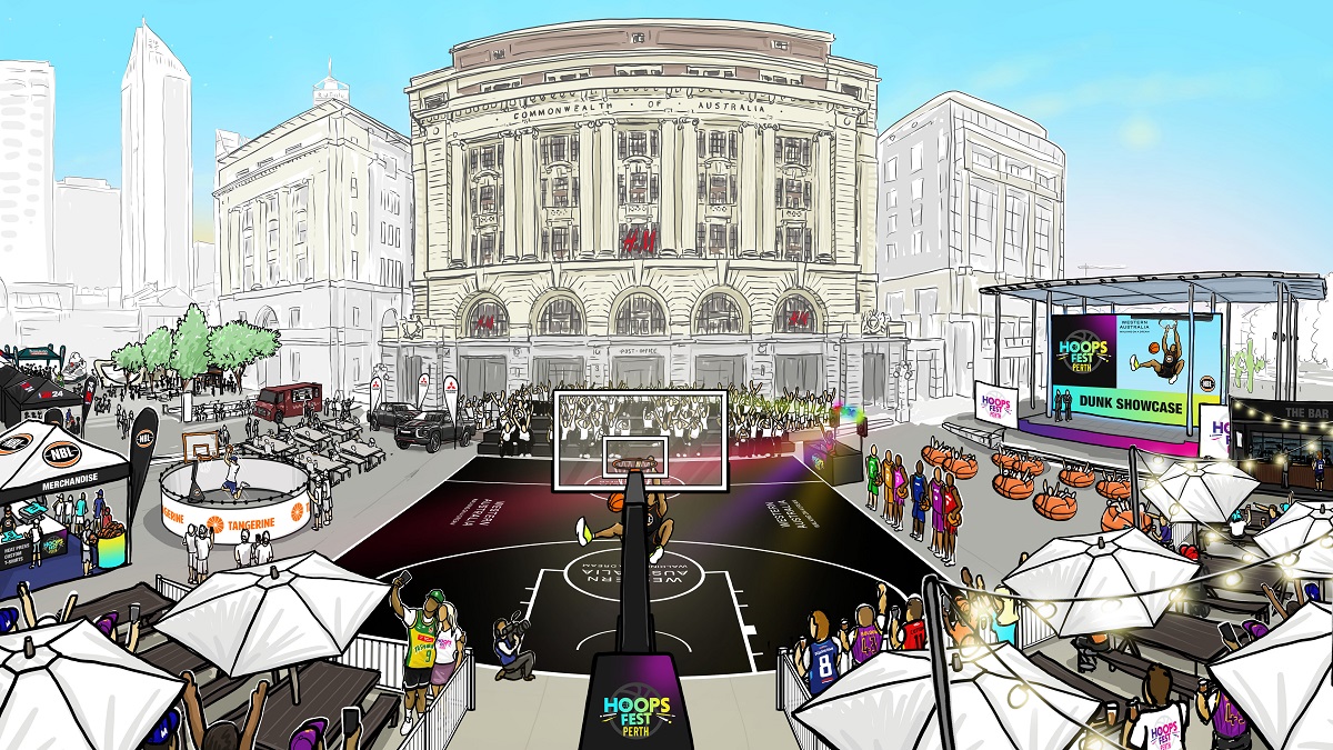 Fan zone to bring the HoopsFest hype to Forrest Place | City of Perth