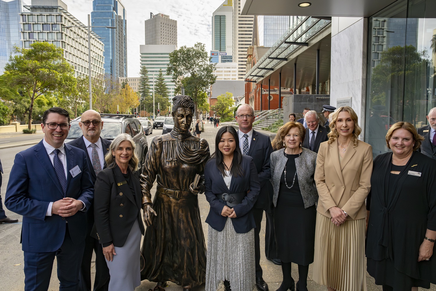 Edith Cowan Statue Unveiled on St George’s Terrace | City of Perth