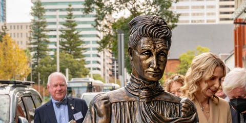 Edith Cowan Statue Unveiled on St George’s Terrace | City of Perth