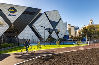 New bike connection delivered at RAC Arena | City of Perth